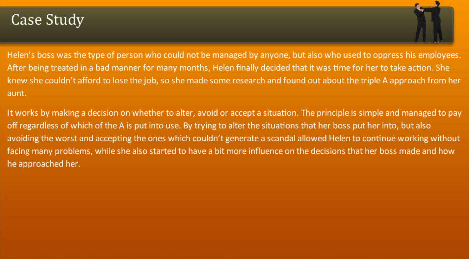 Case Study: Module 9 - Anger Management - FreshSkills Case Study: Module 9 - Anger Management - FreshSkills